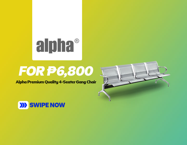 Alpha Premium Quality 4-Seater Gang Chair starts at P6,800 - Deals | SM ...